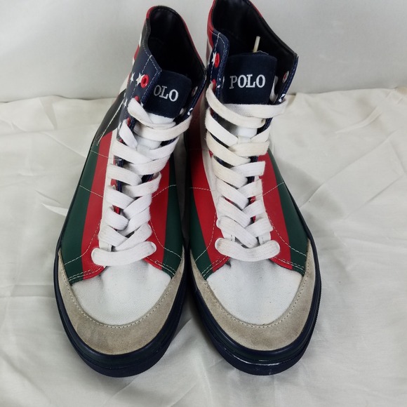 Polo Ralph Lauren | Shoes | Polo Ralph Lauren High Top Sneakers Men Us ...